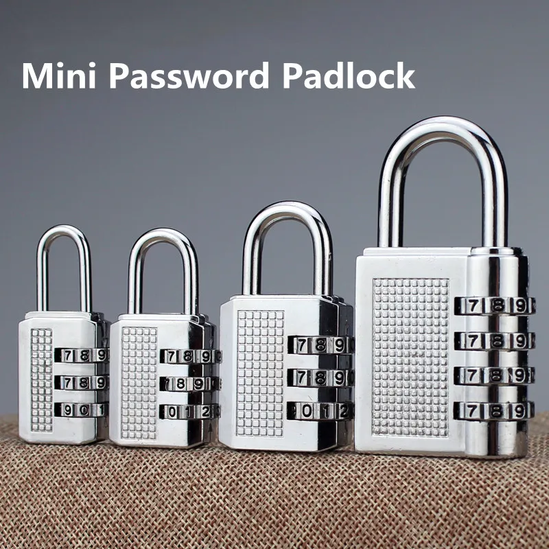 Mini-Alloy-Padlock-3-4-Digit-Dial-Combination-Password-Code-Number-Lock ...