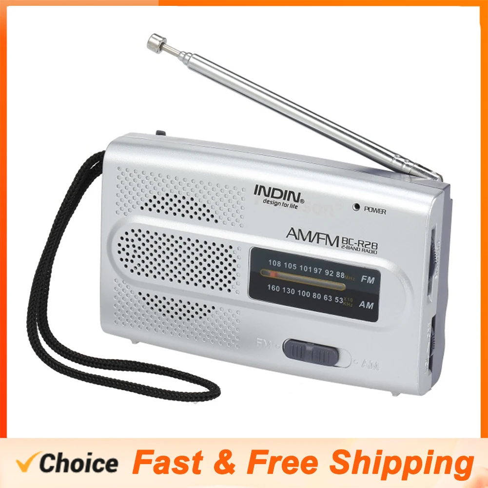 Antena-telesc-pica-de-Radio-AM-y-FM-altavoz-de-Radio-port-til-operado ...