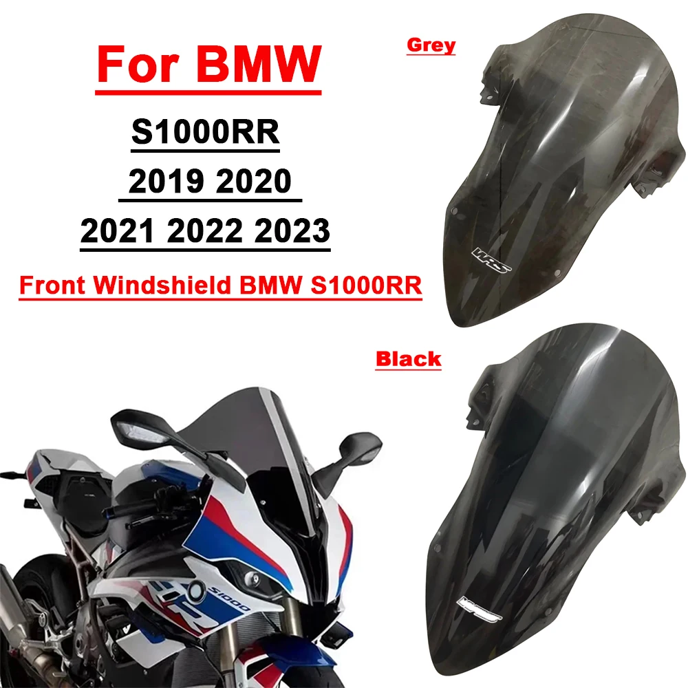 For-BMW-S1000RR-2019-2023-Motorcycle-Heightened-Racing-Front-Windshield ...