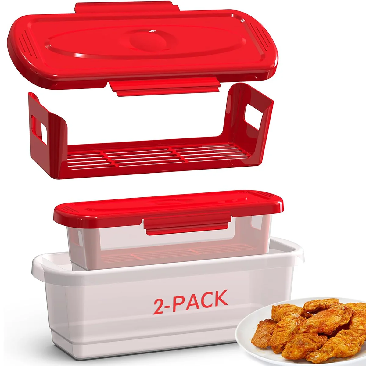Batter-bowl-with-lid-fried-chicken-mixing-bowl-2-piece-no-mess-bread ...