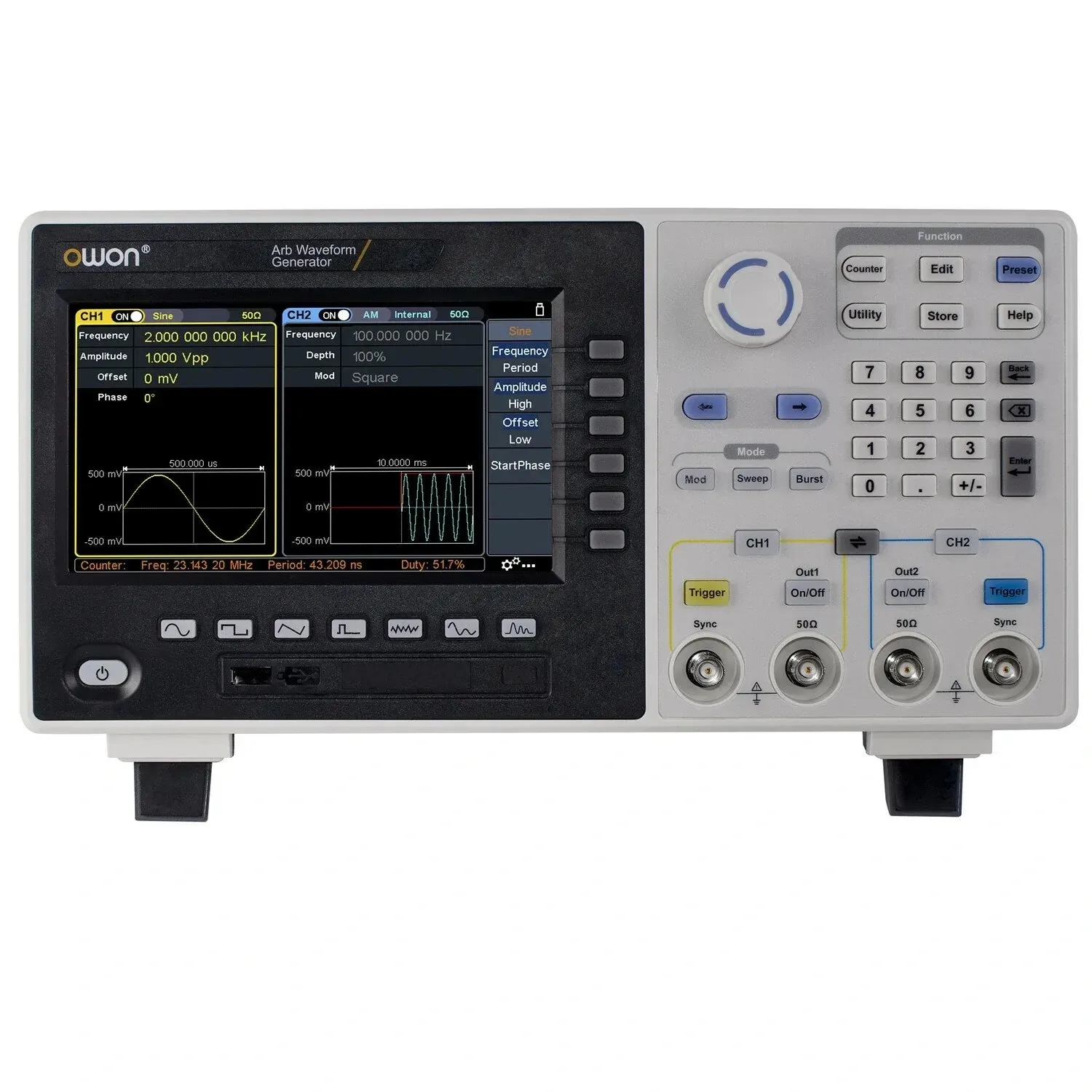 XDG2030-2CH-Arbitrary-Waveform14-bits-Vertical-Resolution-Generator ...
