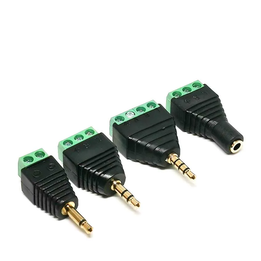 3-5mm-3-Pole-4-Pole-male-Connector-Terminal-3pin-4pin-Audio-AUX ...