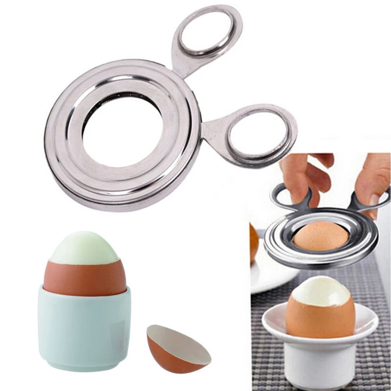 MOONBIFFY Stainless Steel Eggs Scissors Cutting Device Cutter for ...