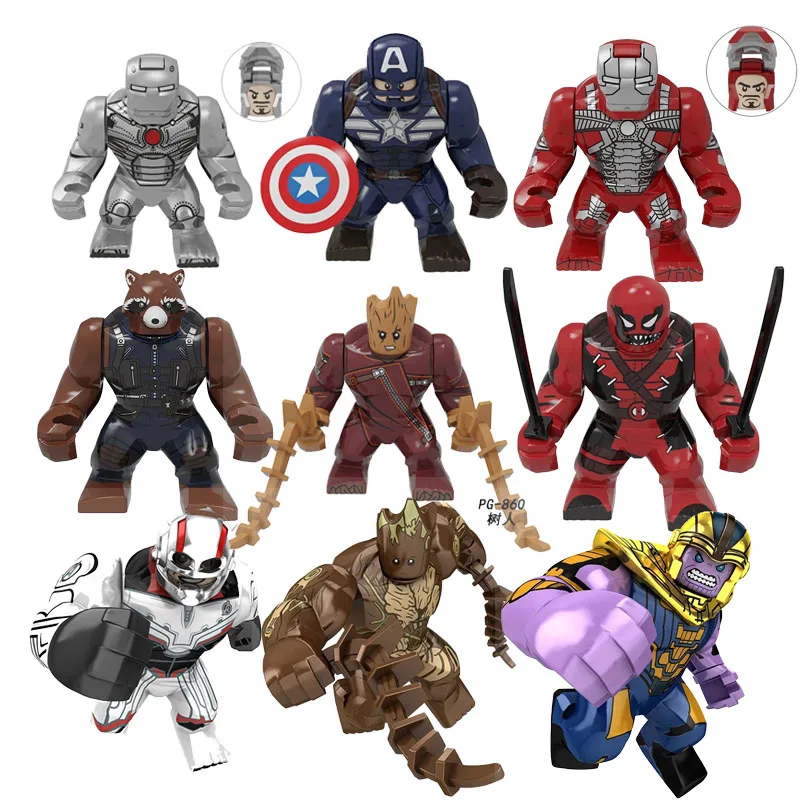 Marvel-Mini-Building-Blocks-Adult-Super-Hero-Action-Figure-Hulk-Thanos ...