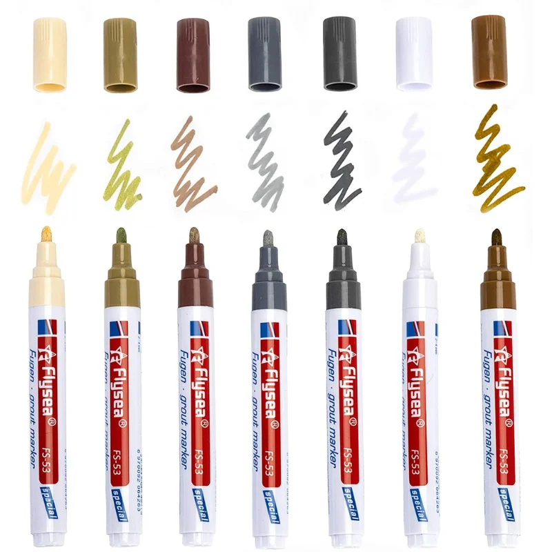 Tile-Marker-Repair-Wall-Pen-White-Grout-Marker-Odorless-Waterproof ...