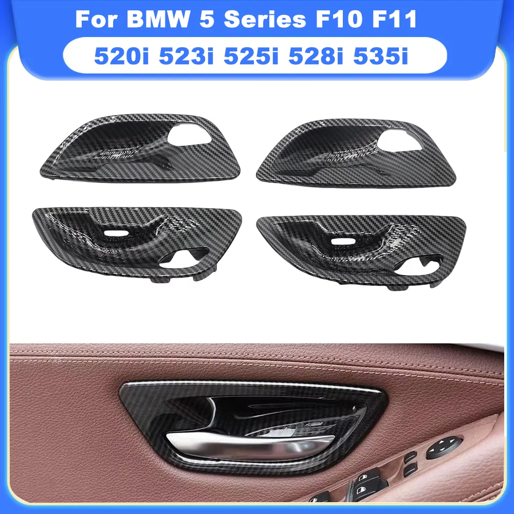 Fiber Interior Door Panel Opening Handle Bowl Cover Trim Replacement ...