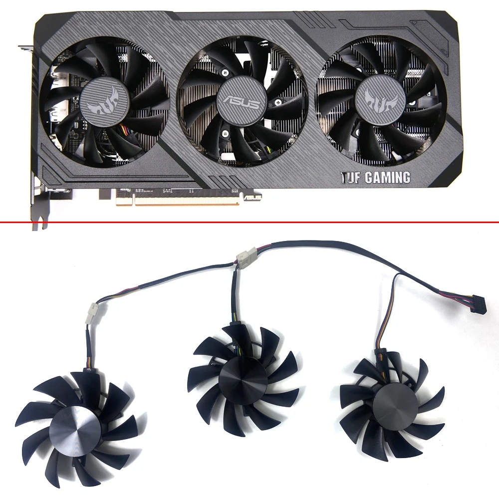 Ventilador de refrigeración RX5700XT GPU para ASUS GTX 1660Ti 1660super ...