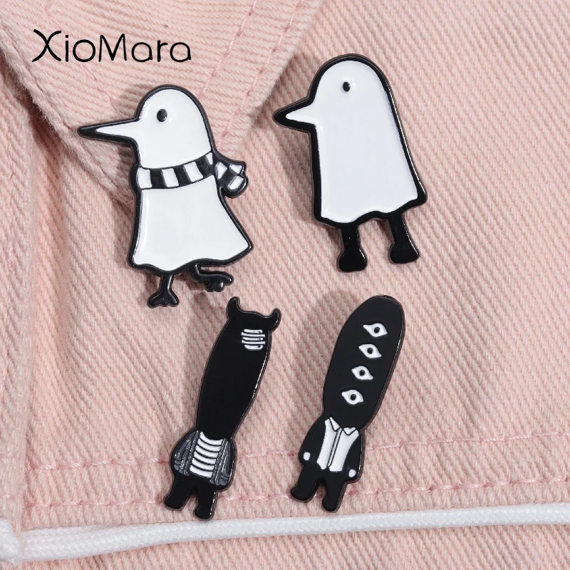 Cartoon Comic Goodnight Punpun Enamel Pin Oyasumi Punpun Devil Horn ...