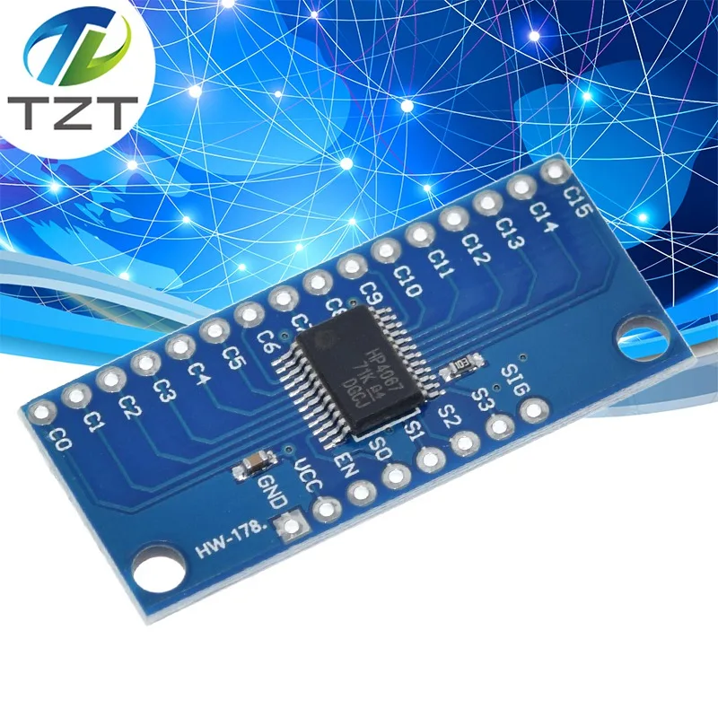 Tzt Cd74hc4067 16-channel Analog Digital Multiplexer Breakout Board ...