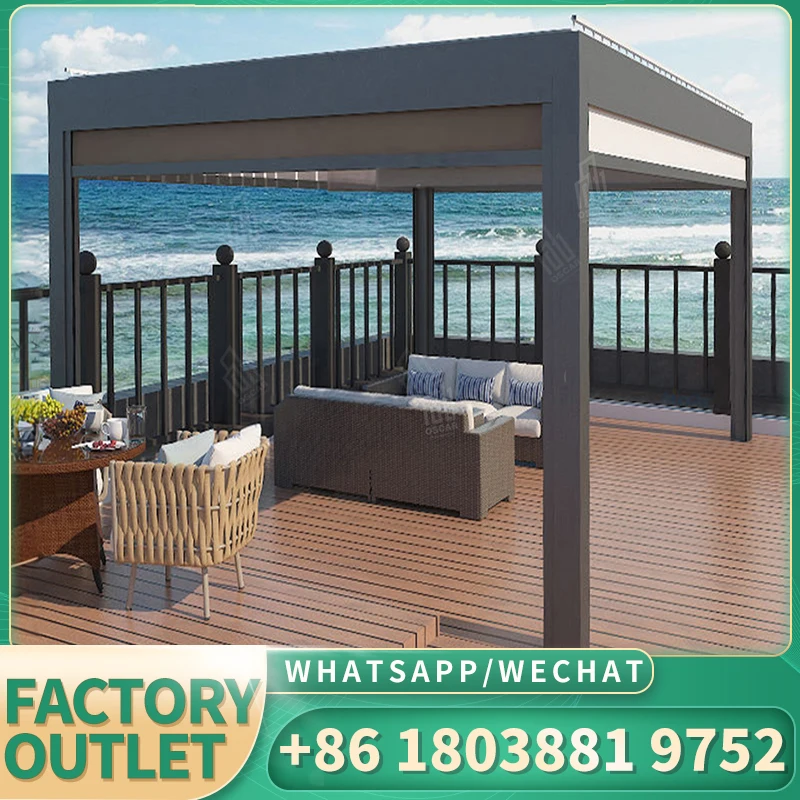 Sun-Terrace-Louvered-Motorized-Shutters-Roof-Retractable-Pergola-For ...