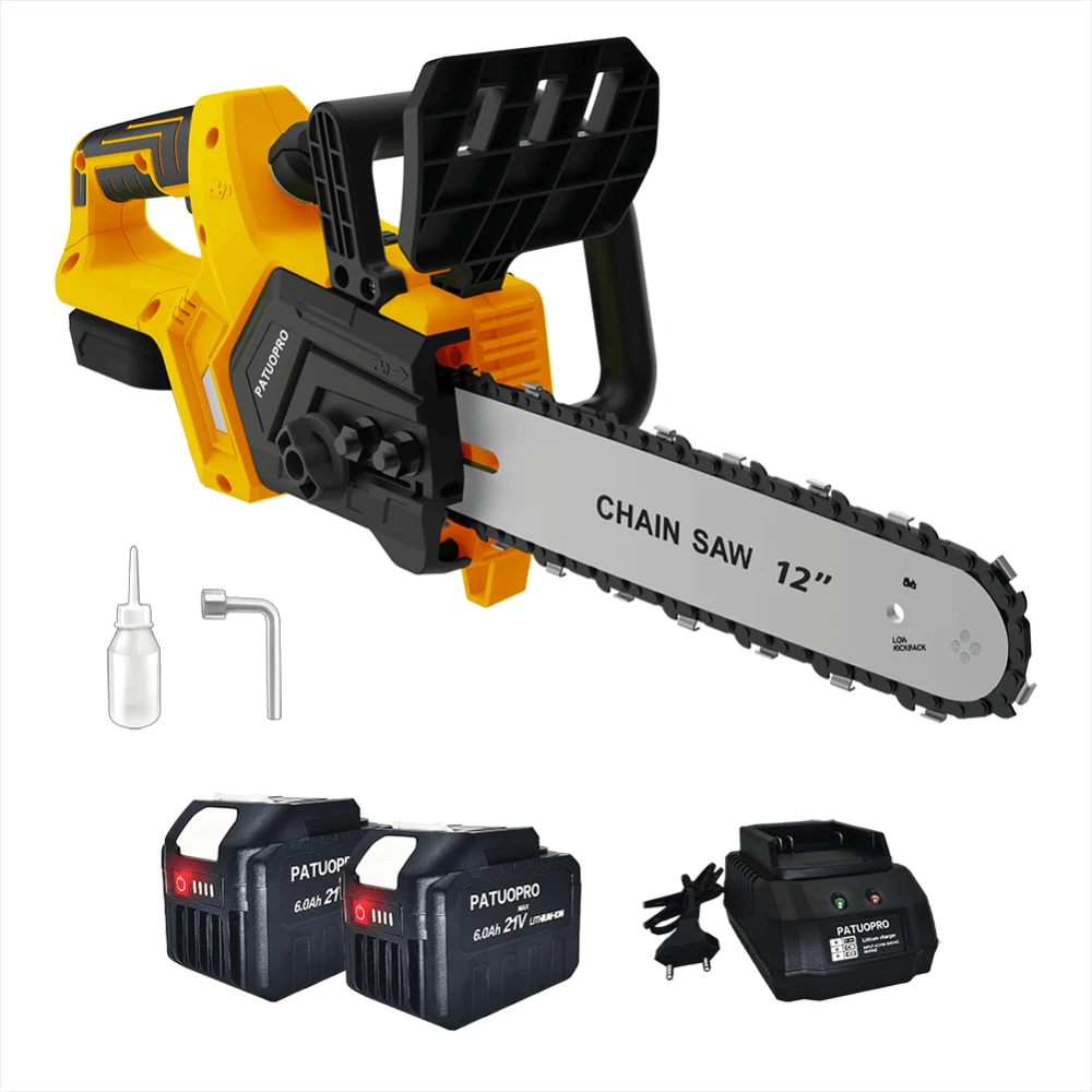 PATUOPRO-12-Inch-Brushless-Electric-Saw-Cordless-Battery-Power-Chainsaw ...