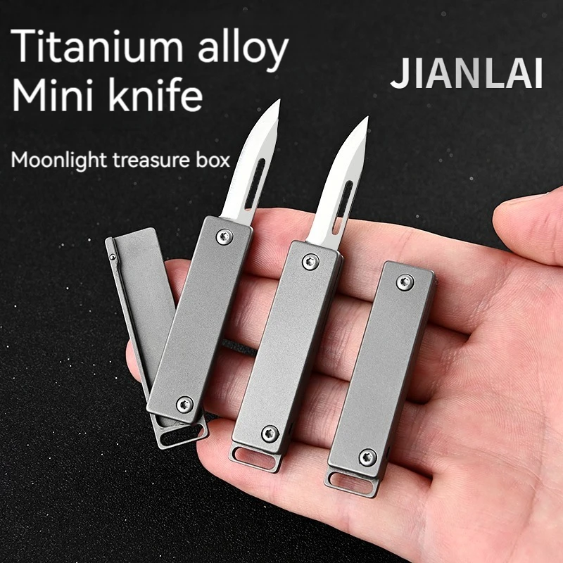 Mini-cuchillo-plegable-de-aleaci-n-de-titanio-cuchillo-afilado-de-acero ...