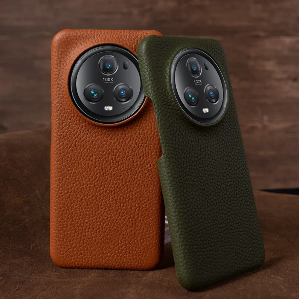 For-Huawei-Honor-Magic-5-Pro-Case-Luxury-Business-Genuine-Leather-Phone ...