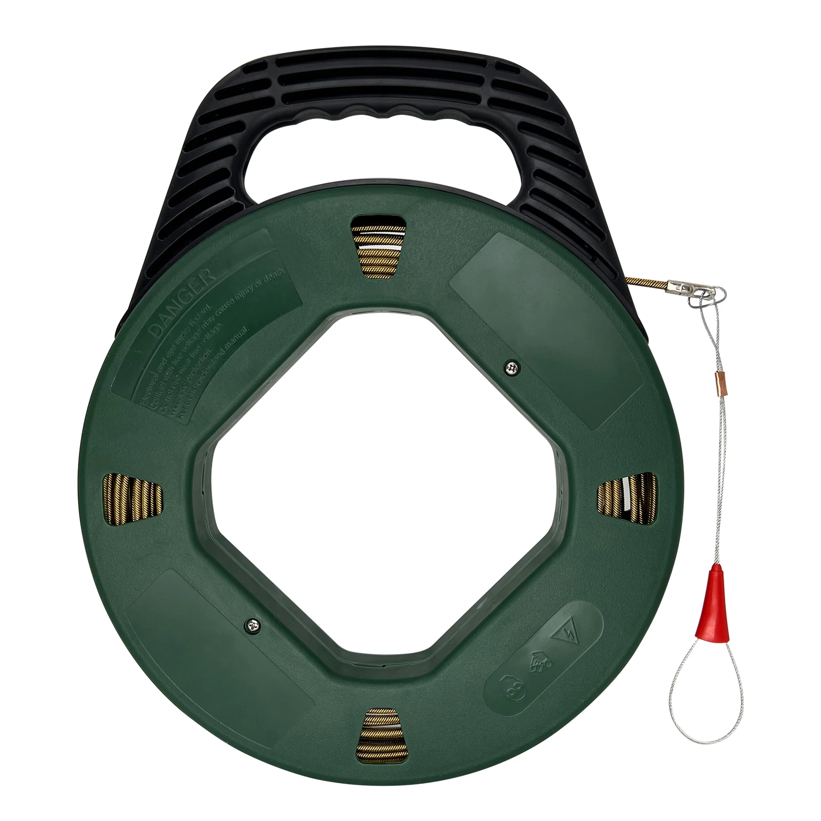 Tape Reel Long Fish Tape 👛 4mm 30m Steel Fish Tape Push Pull Line Duct ...