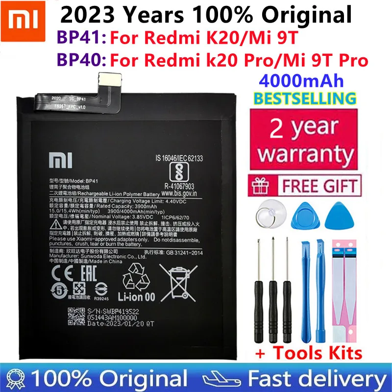 Xiaomi-Redmi-i-in-100-orijinal-yedek-pil-BP41-BP40-Redmi-Pro-Mi-9T-Pro ...