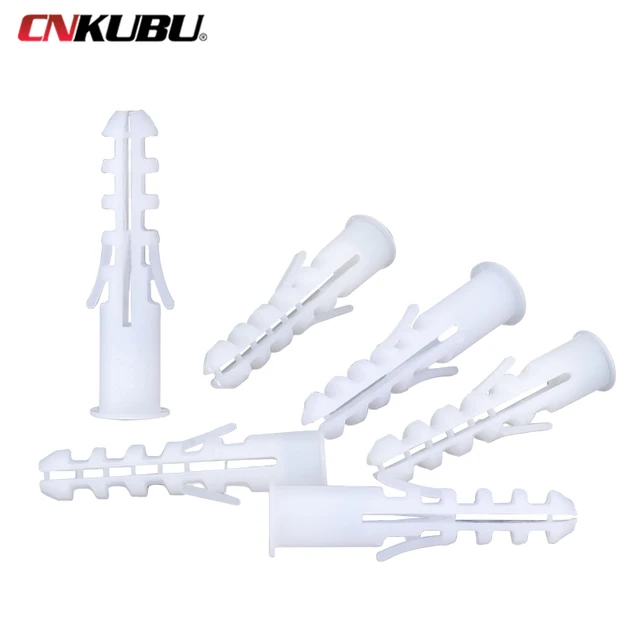 20/30/50pcs M6 M8 M10 M12 Ribbed Plastic Anchor Wall Plastic Expansion ...