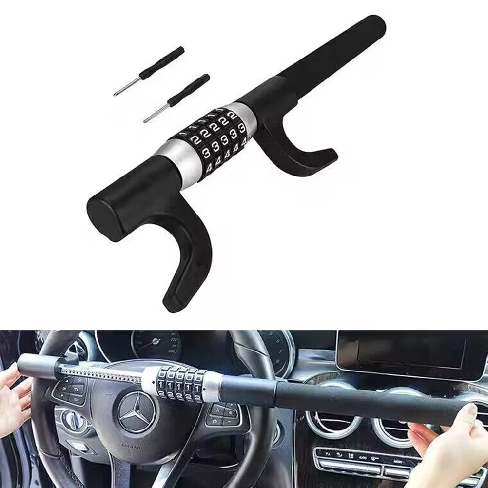 Car-Steering-Wheel-Lock-Anti-Theft-Security-Extendable-Device ...