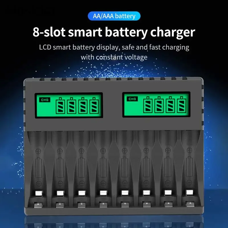 8-Slot-LCD-Display-Smart-Intelligent-Battery-Charger-for-AA-AAA-NiCd ...