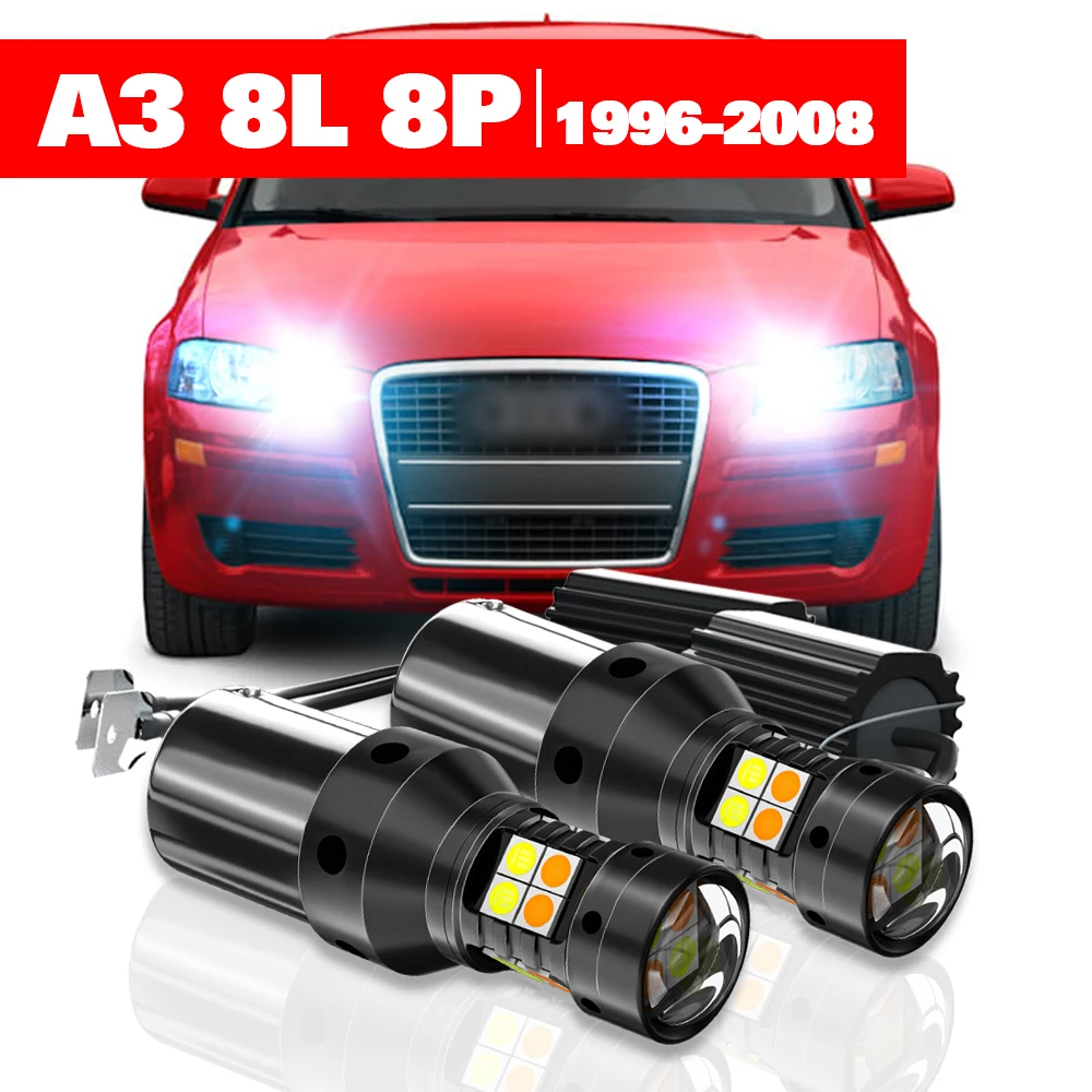 For-Audi-A3-8L-8P-1996-2008-Accessories-2pcs-LED-Dual-Mode-Turn-Signal ...