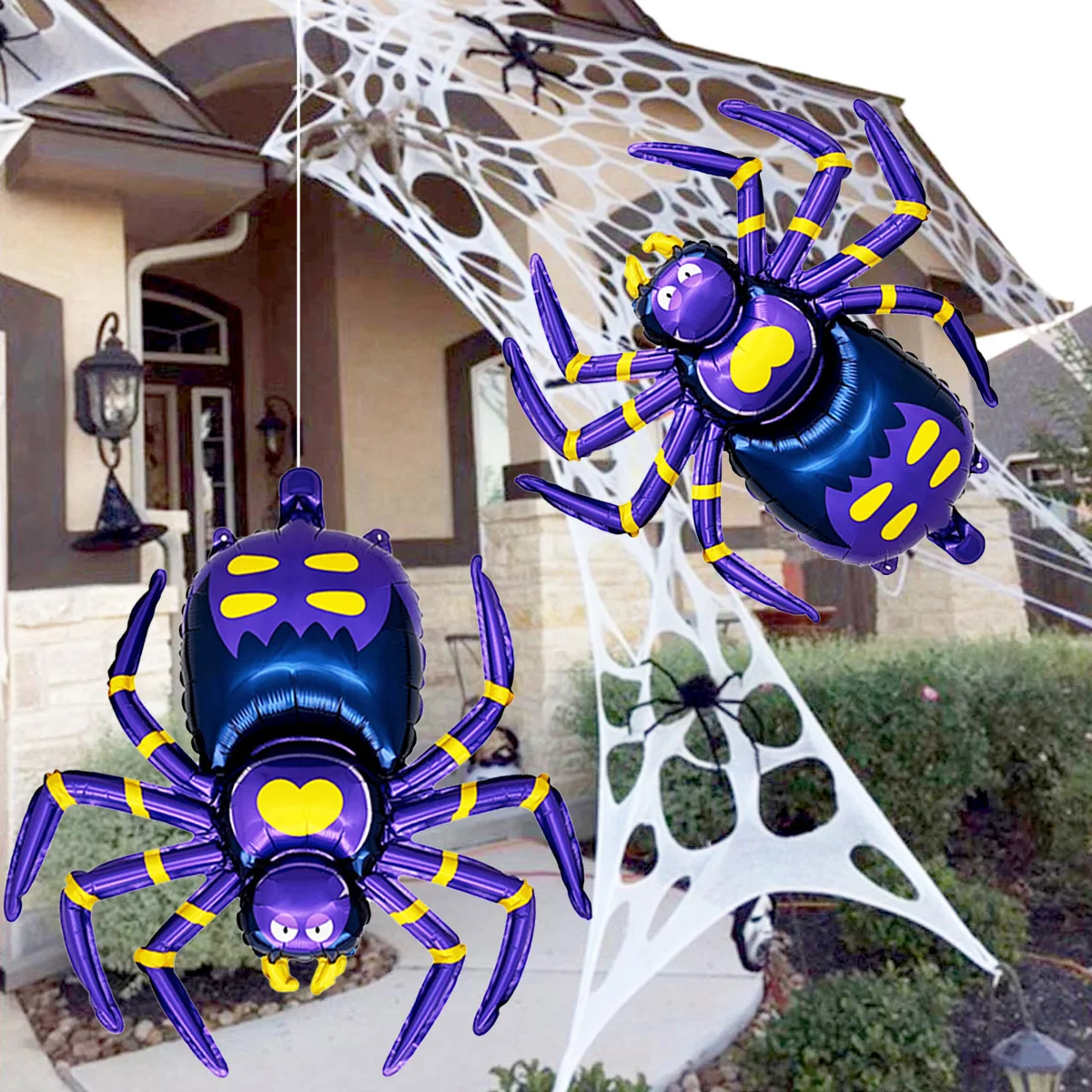 Spider Theme Halloween: The Ultimate Guide to Using 2PCS Purple Spider ...