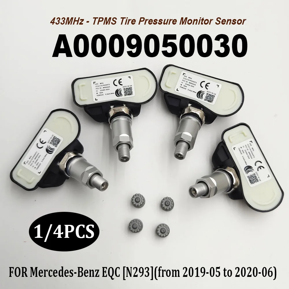 4PCS A0009050030 670002790 Car TPMS 433MHz Tire Pressure Monitor Sensor FOR 2013-2019 Mercedes ...