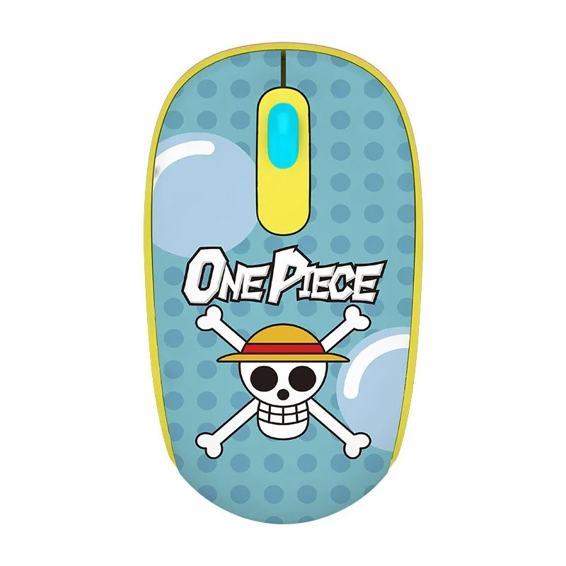 New-Anime-One-Piece-Cartoon-Creative-Wireless-Bluetooth-Mouse-Cute-High ...