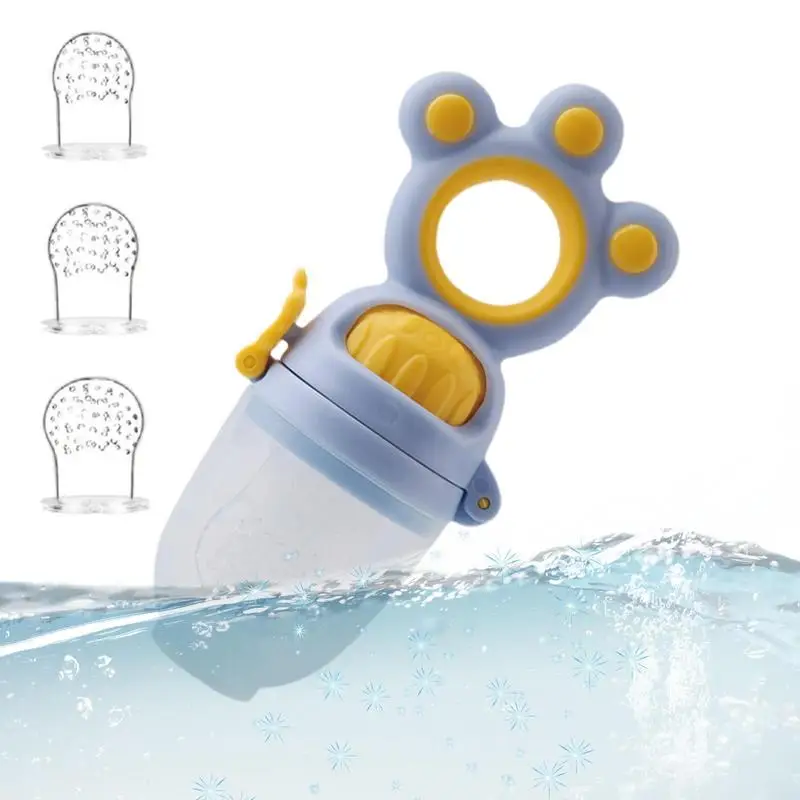 Baby-Fruit-Feeder-Pacifier-With-3-Pacifiers-Fresh-Food-Feeder-Spiral ...