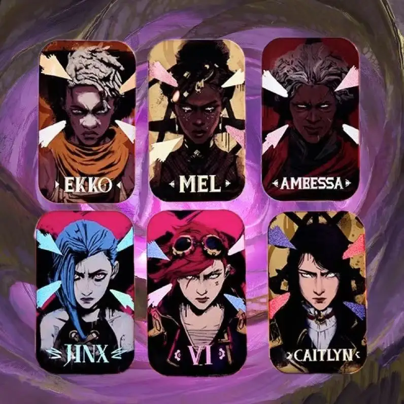 Arcane Pin Badge Set Jinx Vi Caitlyn Ekko Mel Ambessa Genuine Original ...