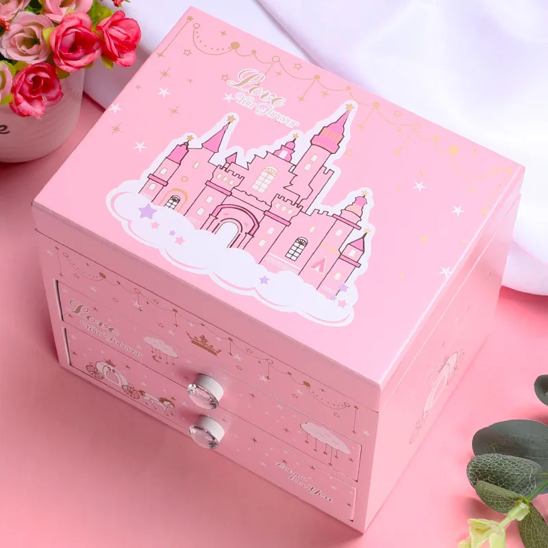 Luxury-wooden-musical-box-pink-romantic-castle-with-rotating-love-large ...
