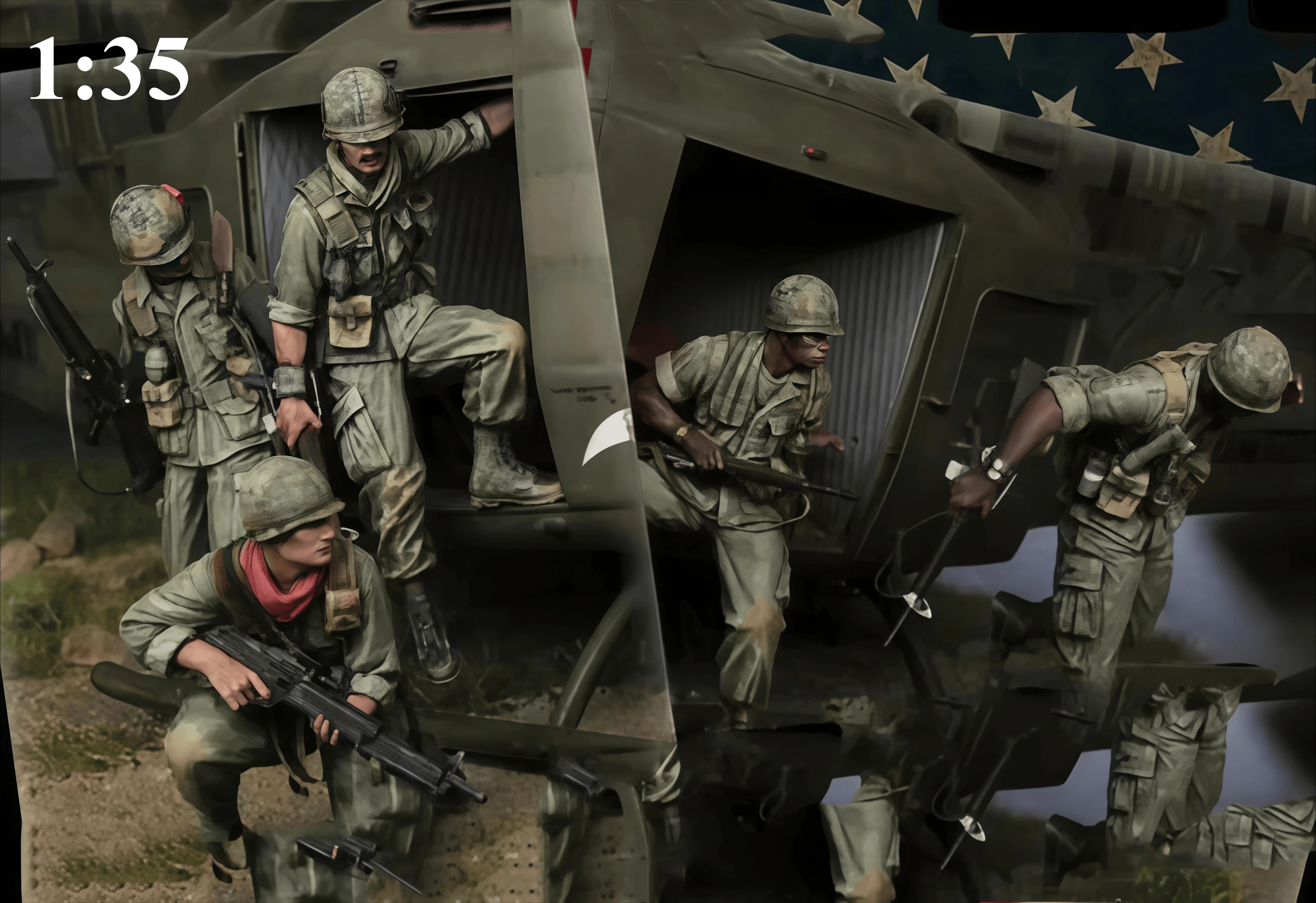 Gk Resin Figures Soldier model kits only 5 figures Unpainted ...