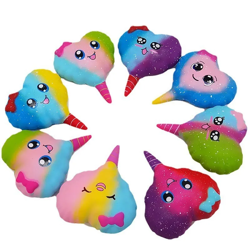 Squishy Kawaii Slow Rebound Starry Sky Marshmallow Love Candy ...