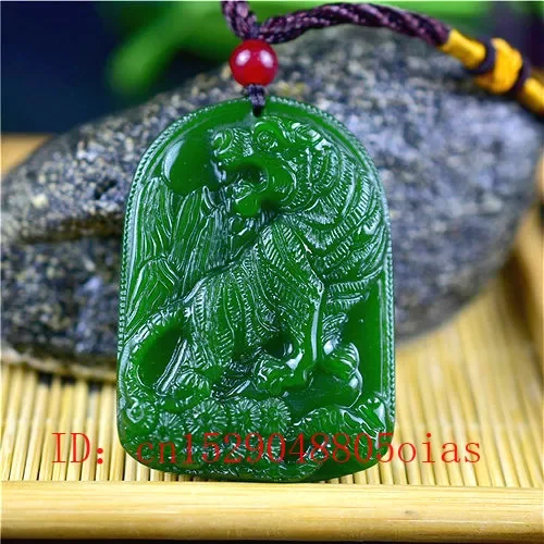 Natural-Green-Chinese-Jade-Tiger-Pendant-Necklace-Fashion-Accessories ...