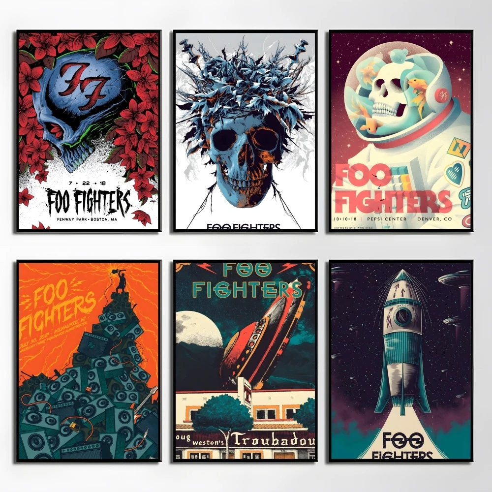 Rock Band F-Foo Fighters Poster Elegant And Affordable Wall Art ...