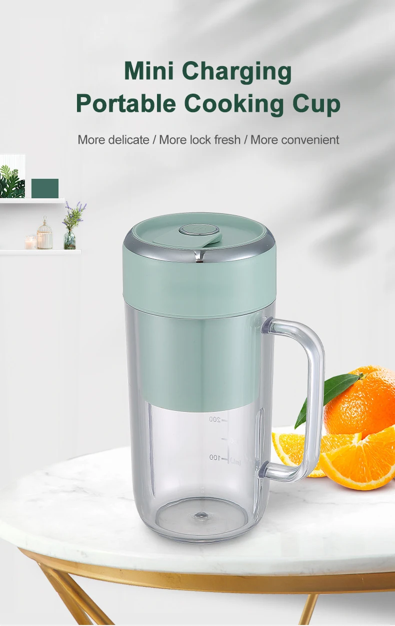 Mixeur,Mini mixeur portable Ju479,7.4V,8 feuilles,machine à fabriquer ...