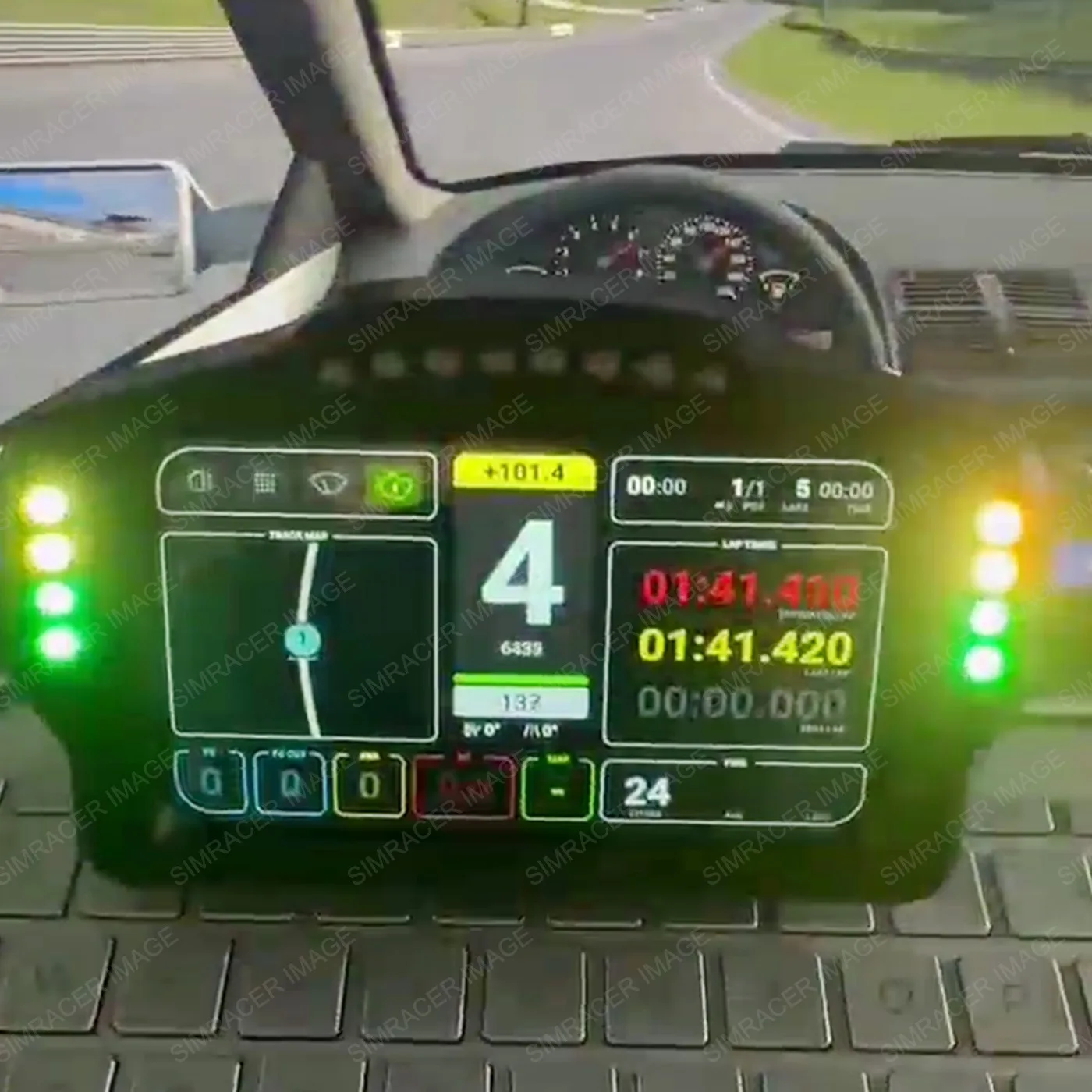 5-inch Multi-Function Simracing Dashboard Gear Display for SIMAGIC MOZA ...