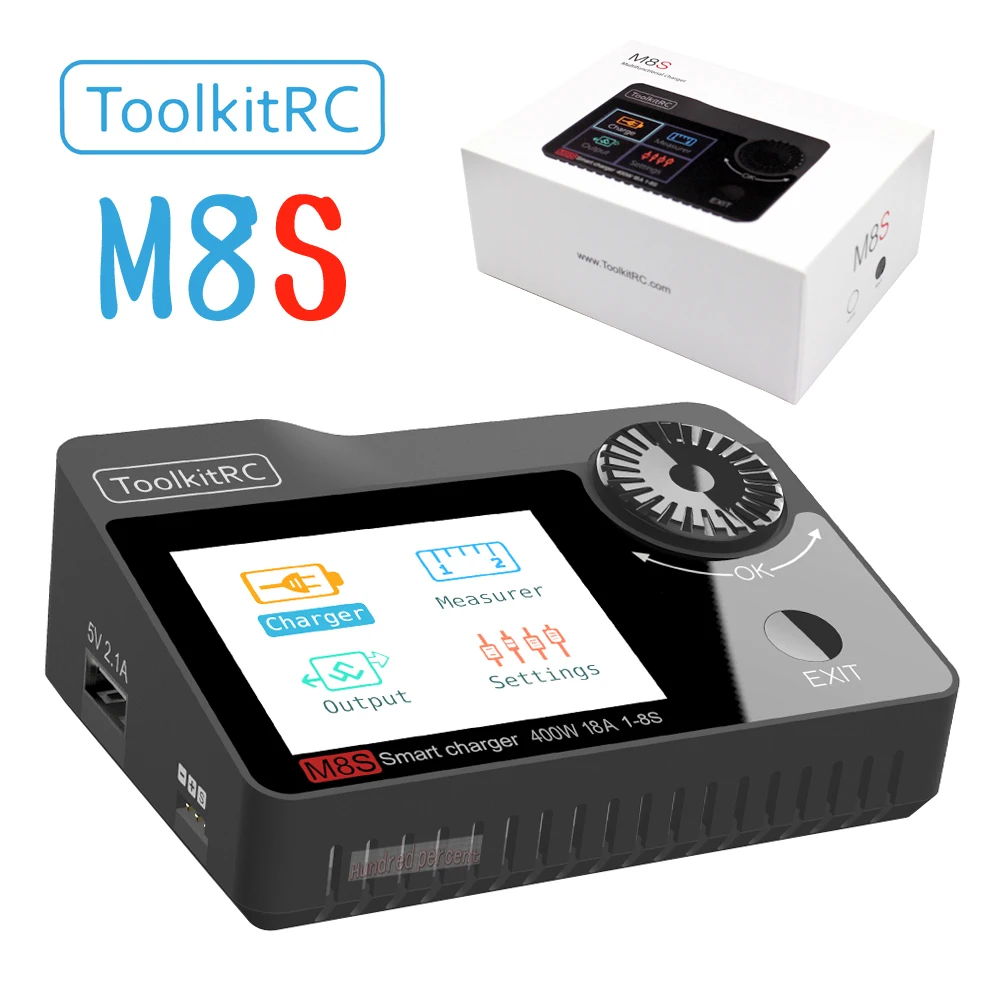Balance Charger Discharger | Toolkitrc M8s 400w 18a | Toolkitrc Lipo Charger - M8s 400w - Aliexpress