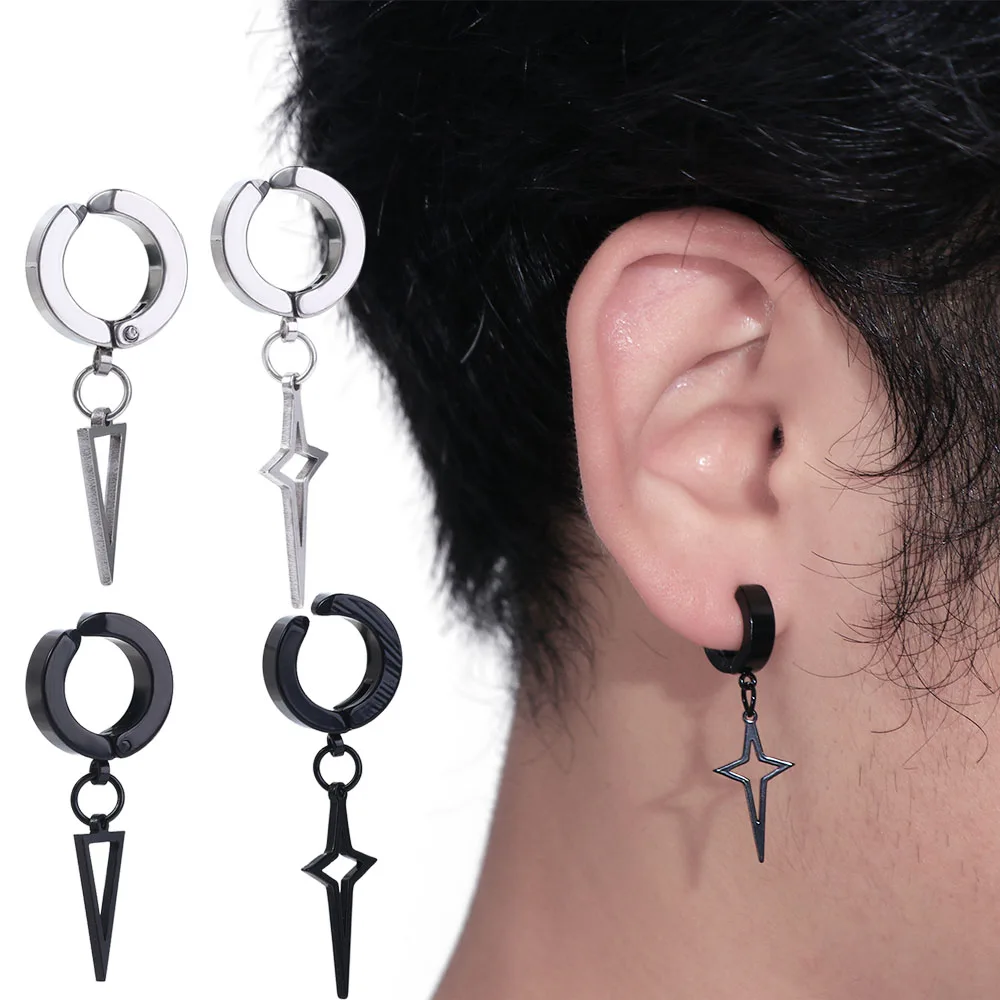 Piercing-geom-trico-de-acero-inoxidable-para-hombre-y-mujer-Piercing-de ...