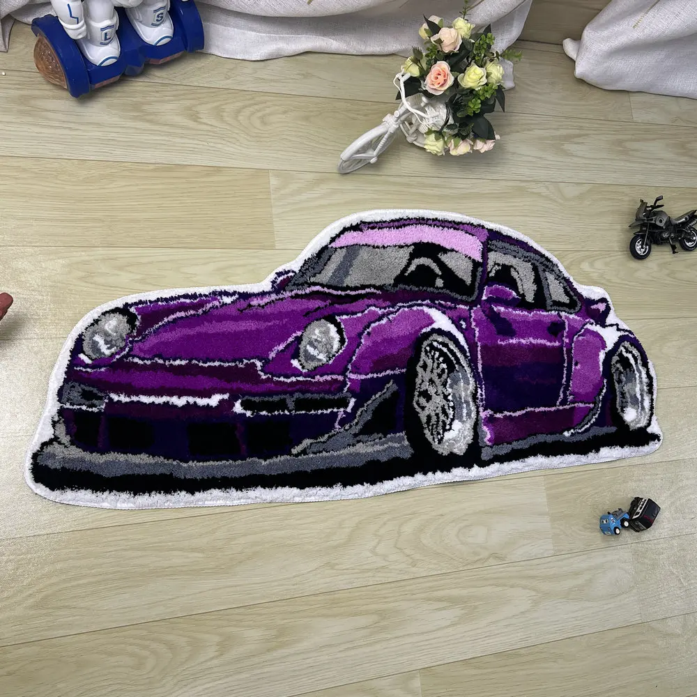 Cool-Racing-Car-Rugs-Handmade-Tufted-Sports-Car-Carpet-for-Living-Room ...