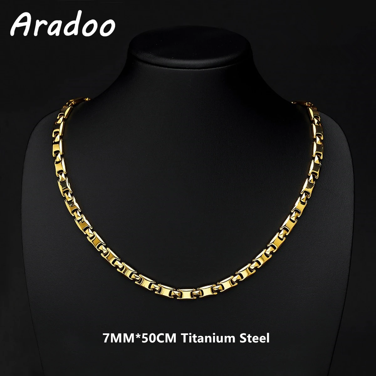 Titanium-Germanium-Health-Necklace-Simple-Design-Stainless-Steel-Men-s ...