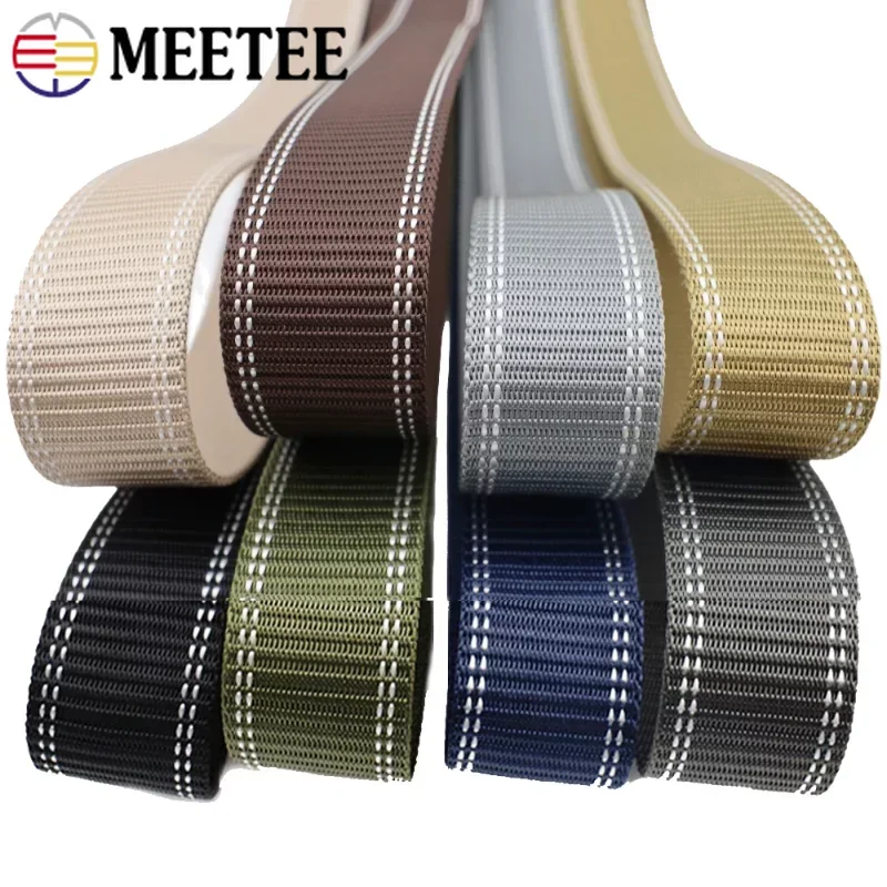 Meetee-5-10Meters-38mm-2-2mm-Thick-Jacquard-Webbing-Tape-Canvas-Ribbon ...