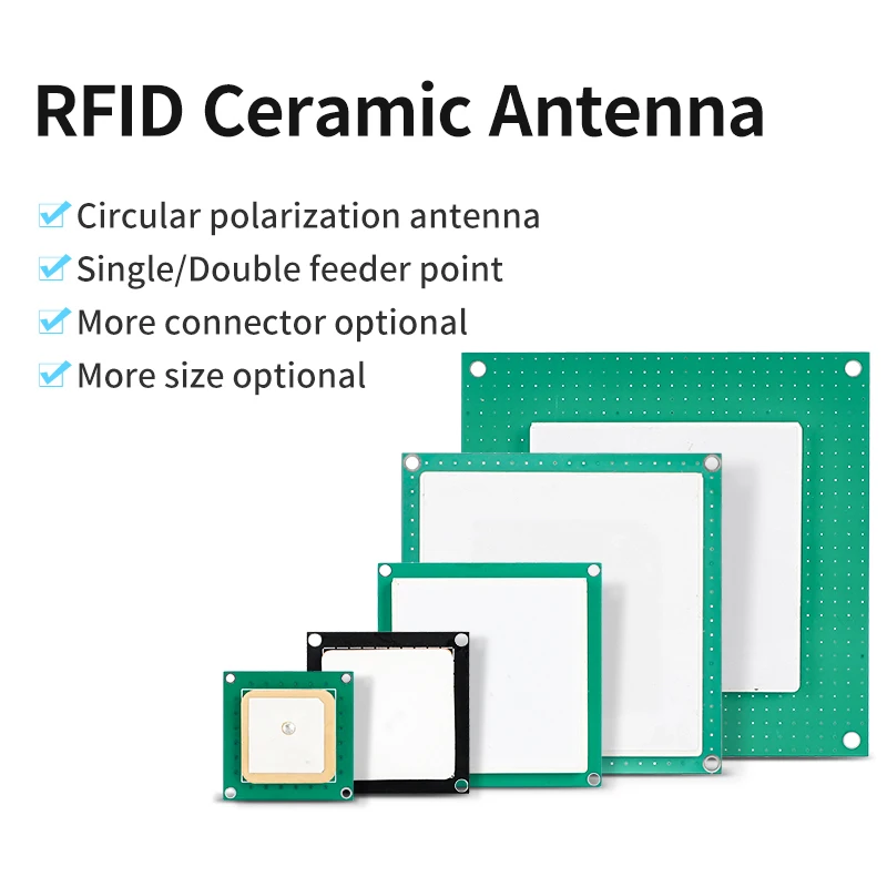 Fonkan antena Circular de cerámica UHF RFID para Control de acceso ...
