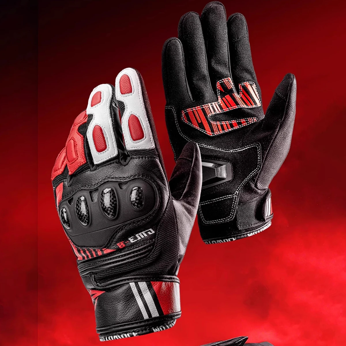 Nieuwe Motowolf Motorhandschoenen Echt Schapenvacht Leer Touchs Moto ...