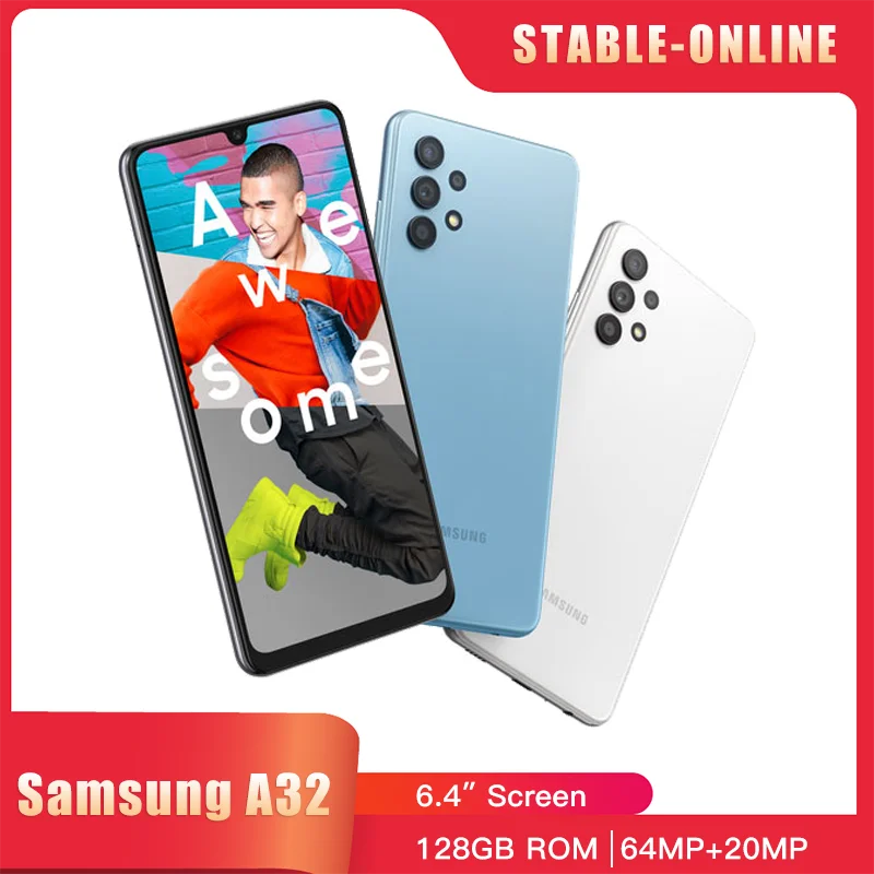 Samsung-tel-fono-inteligente-Galaxy-A32-4G-Original-m-vil-libre-con ...