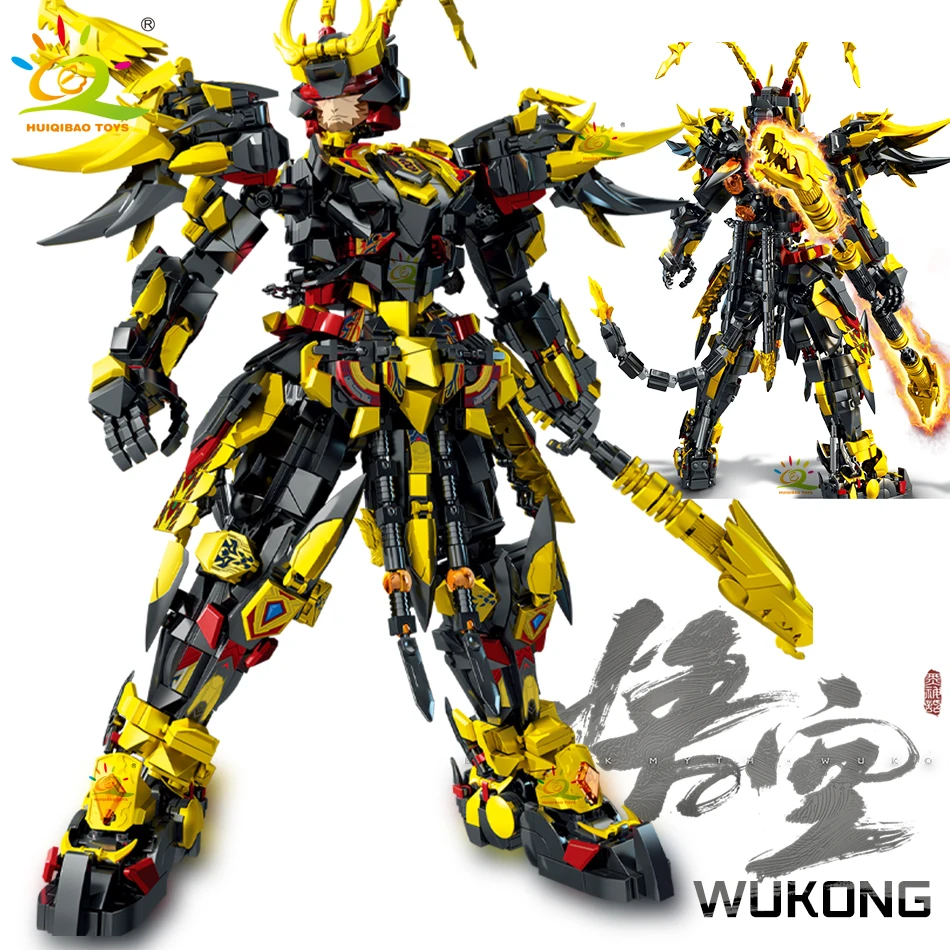 HUIQIBAO-Myth-Black-Wukong-Mech-Model-Building-blocks-DIY-Destiny-Man ...