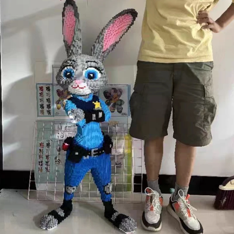 100cm Zootopia Building Blocks Disney Nick Wilde Judy Hopps Diamond 4 ...