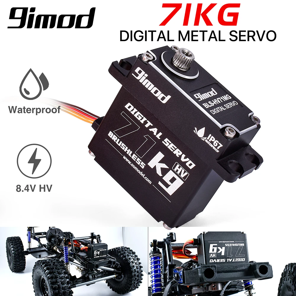 9iMOD-RC-Servo-71KG-Brushless-Waterproof-Servo-Metal-Gear-Steering-High ...