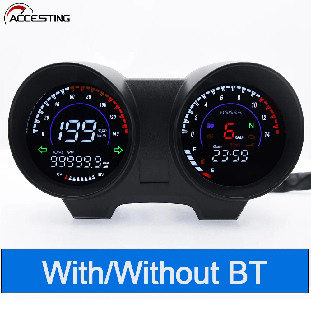 2023-Digital-Dashboard-LED-Electronics-Motorcycle-RPM-Meter-Speedometer ...