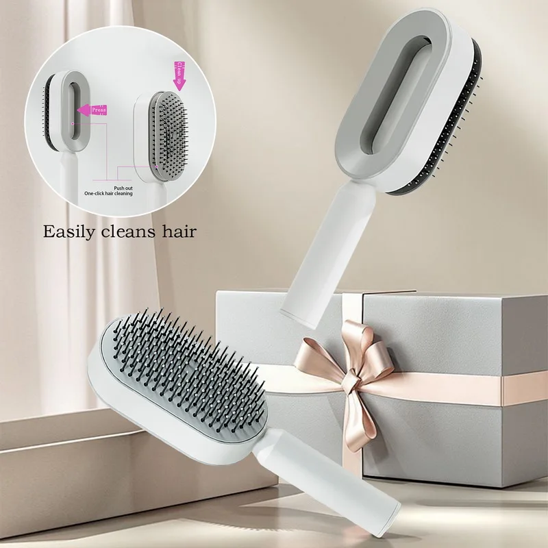 Massage-Comb-Hair-Brush-Air-Cushion-One-Key-Self-Cleaning-Hair-Comb ...