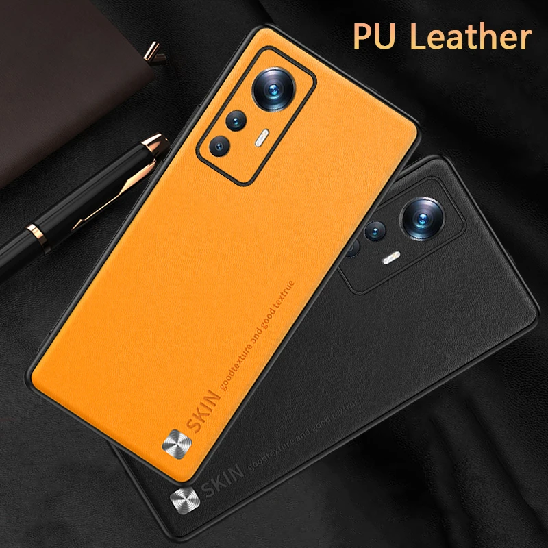 Funda de cuero PU para Xiaomi 12 T Pro, carcasa trasera de silicona ...