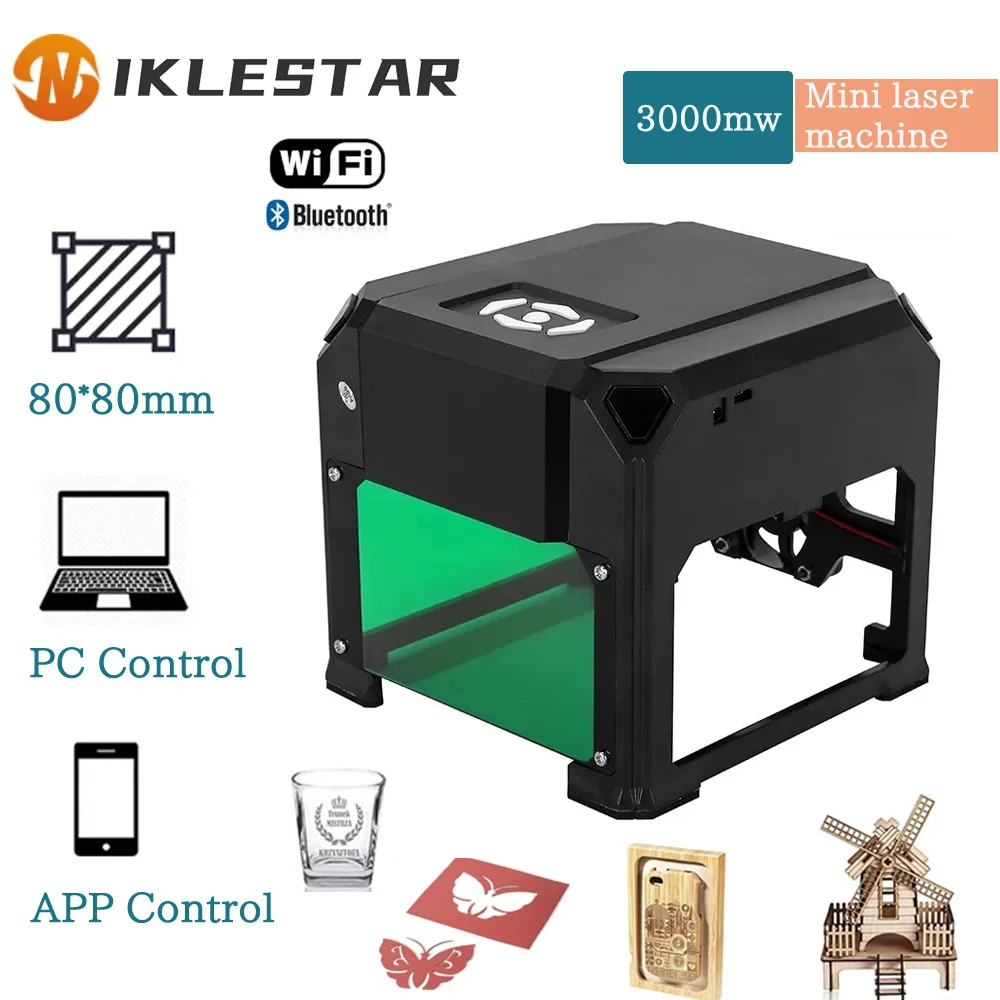 3000mw-Laser-Engraver-CNC-3w-Mini-Laser-Engraving-Machine-DIY-Logo-Mark ...